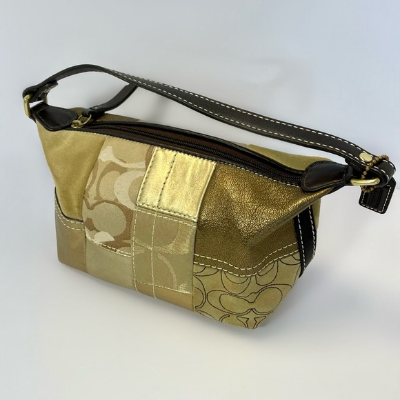 Coach | Bags | Coach Gold Mini Bag Purse H | Poshmark